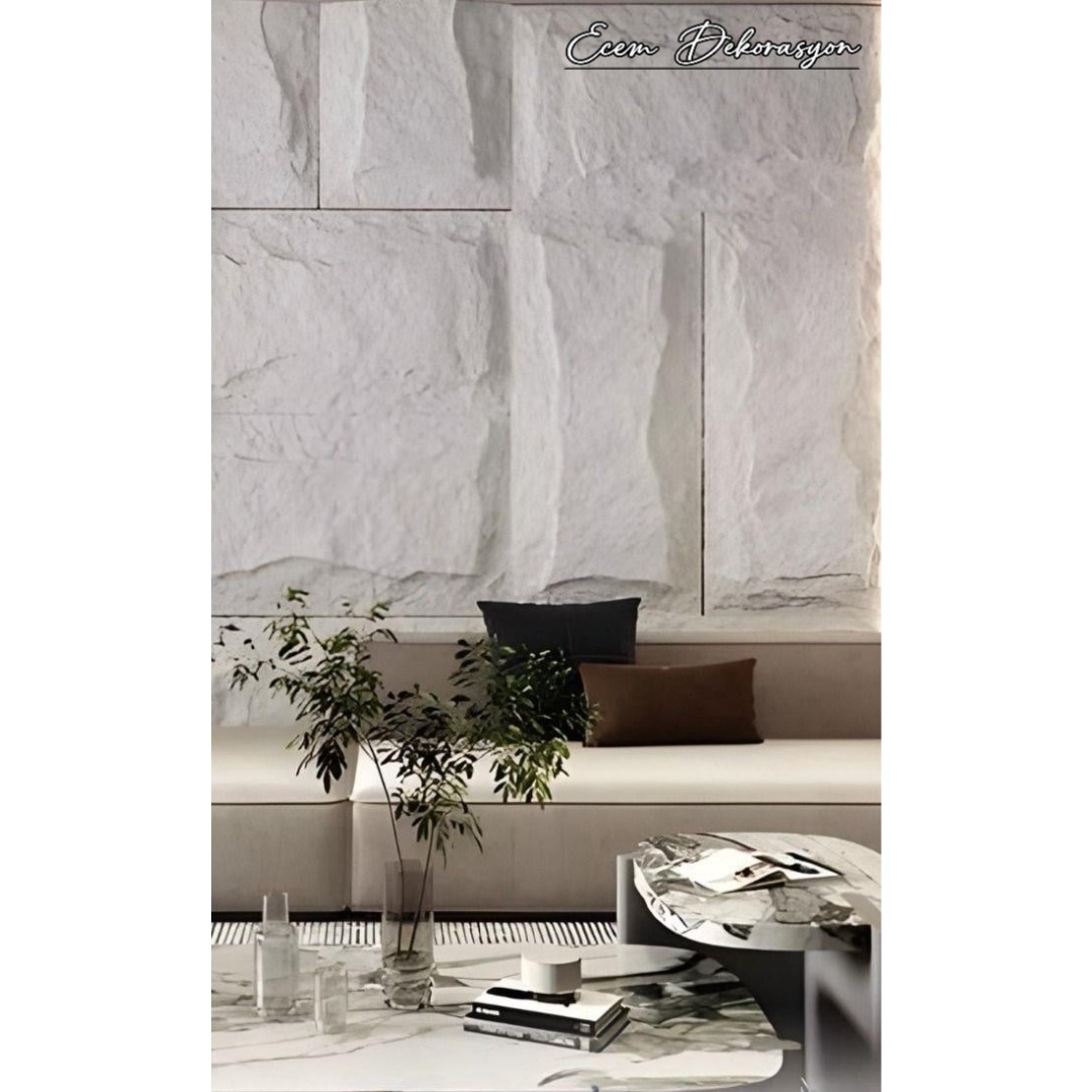 Kaya Görünümlü Duvar Paneli Blanca - KGP-04